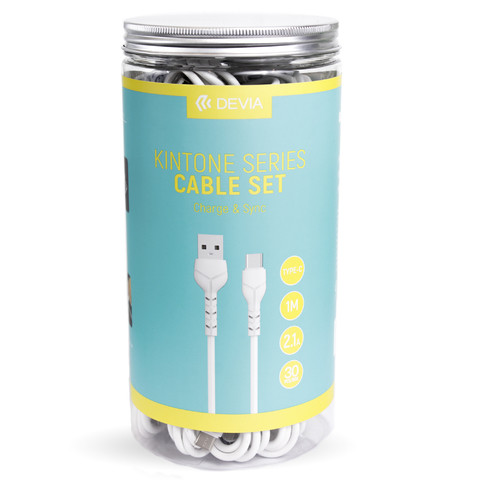 TUBO KIT KINTONE SERIES CABLE SET V2 TIPO C ,30PCS KIT X30 BLANCO | INNOA