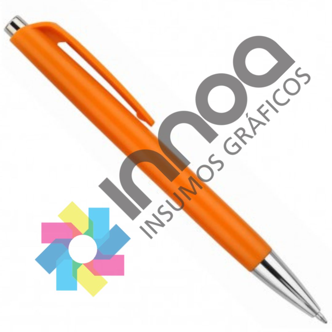 BOLIGRAFO ECO CALIFORNIA CLIP NARANJA X10 UNIDADES | INNOA
