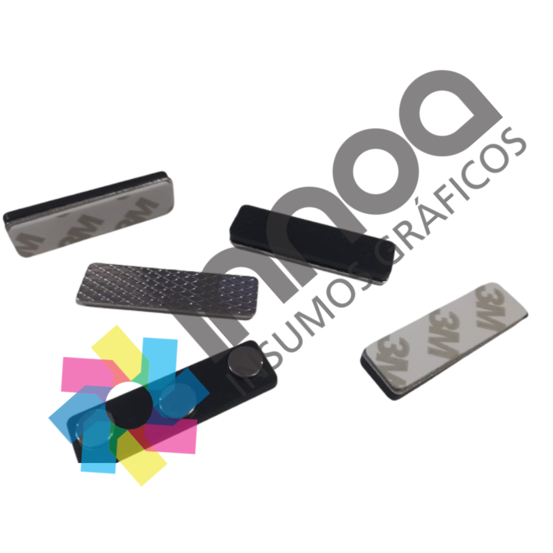 IMAN PARA TAGS NAME O IDENTIFICADOR TRES IMANES CINTA 3M x 100 UNIDADES ...